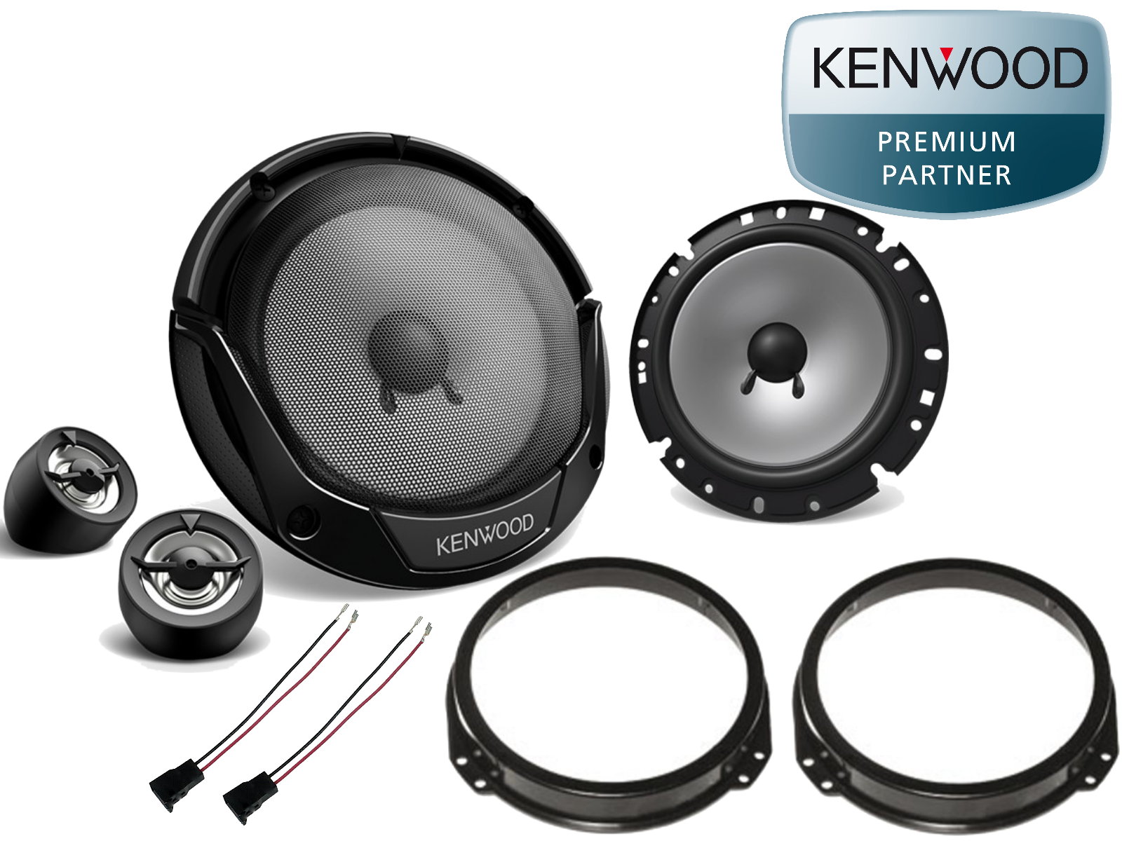 Kenwood VW BUS T5 2003 - 2015 Lautsprecher Aktiv Subwoofer Set ...